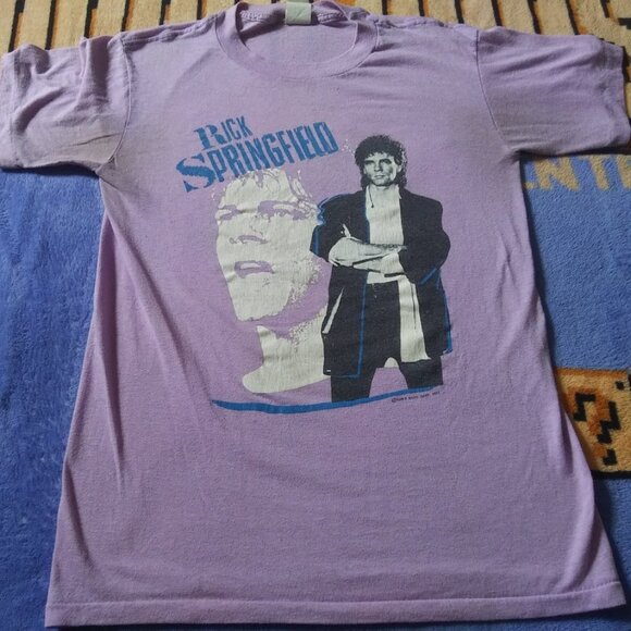 Ched | Shirts | Vintage Original 8s Rick Springfield 984 World Tour ...